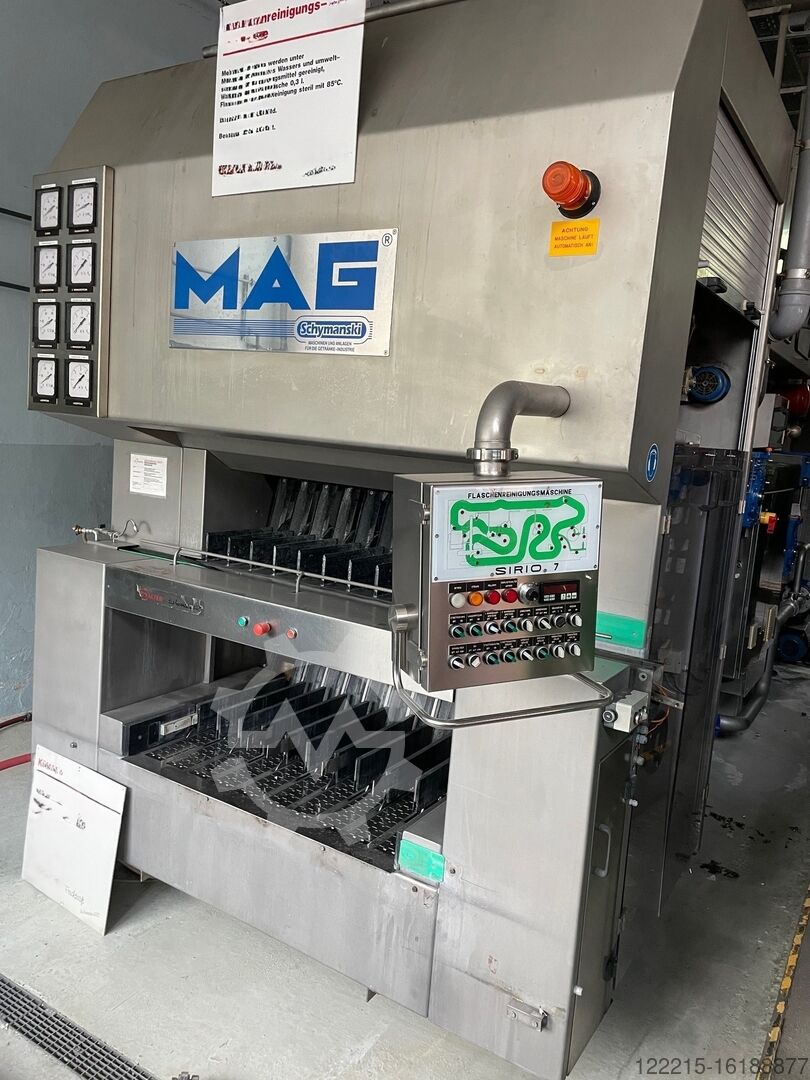 used MAG Sirio 7 Bottle Washer (1995) MAG Flaschenreinigungsmaschine ...