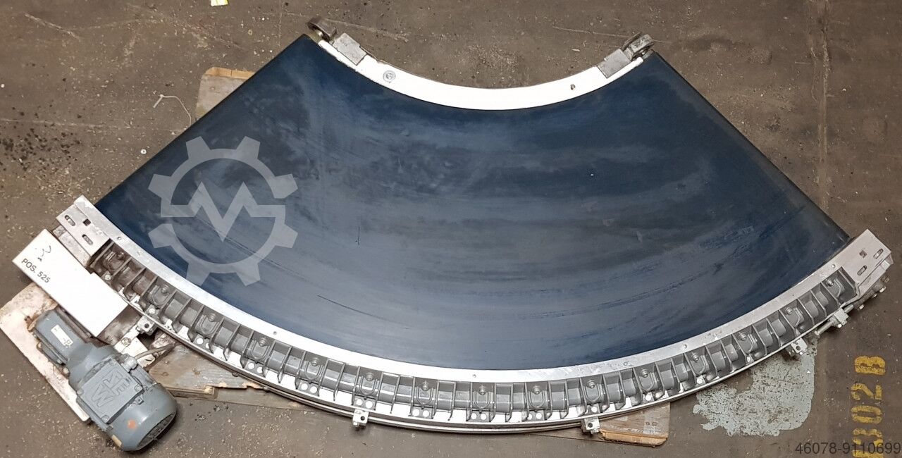 used Transnorm curved belt conveyor right 90°-780-600 Transnorm for ...