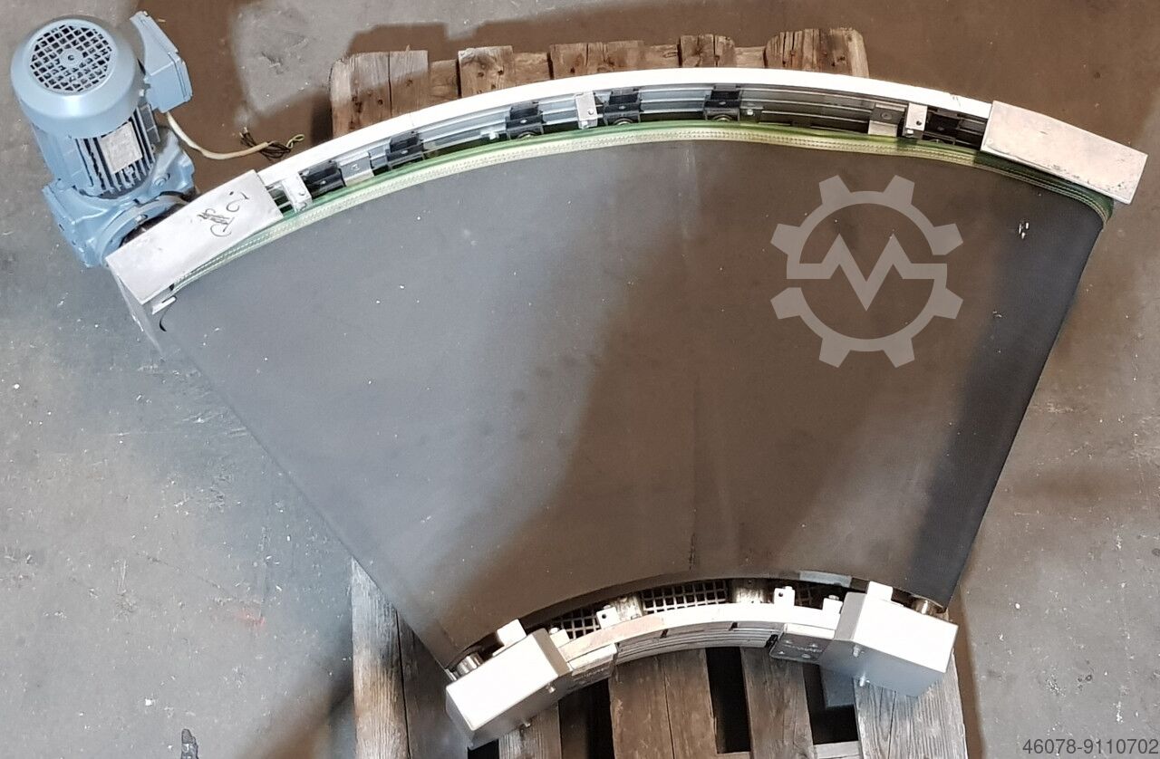 used Transnorm curved belt conveyor left 65°-780-600 Transnorm for sale ...