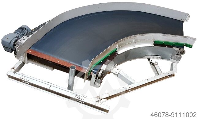 used Belt curve conveyor left Transnorm 90°-1000-800-IR900 for sale