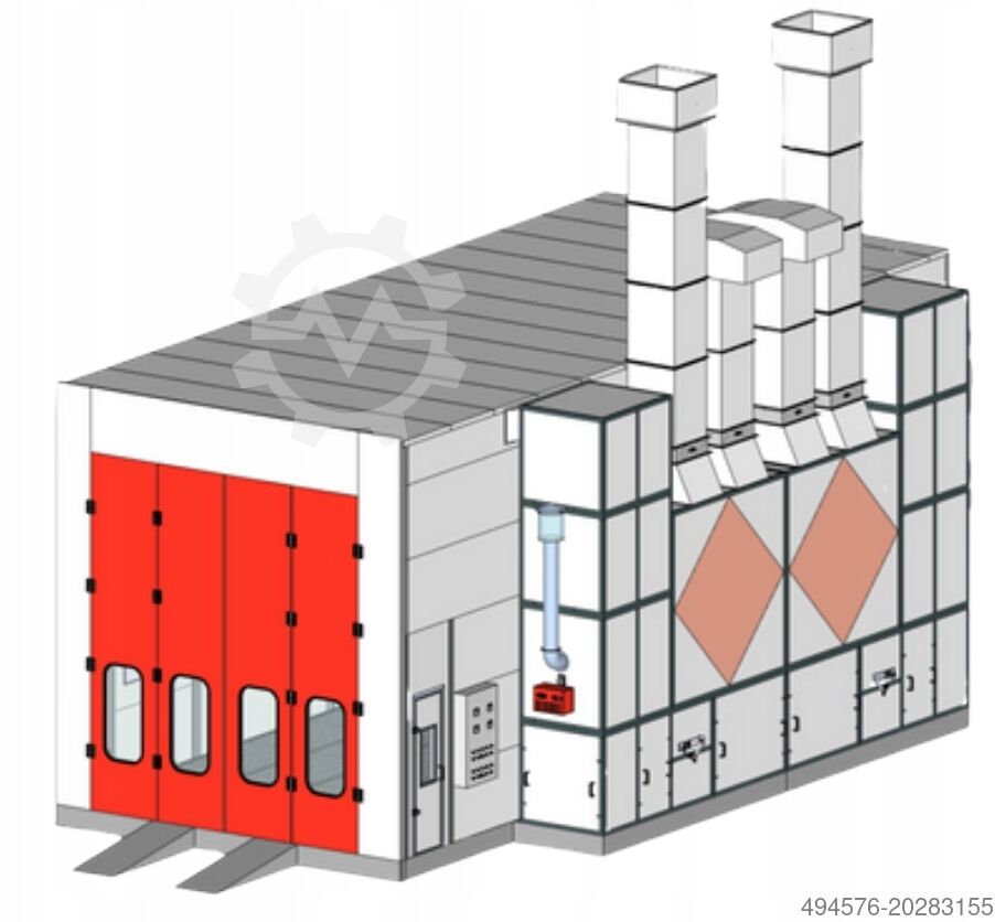 new Spray booth 12x5x5m with Floor Base ABC-Group for sale