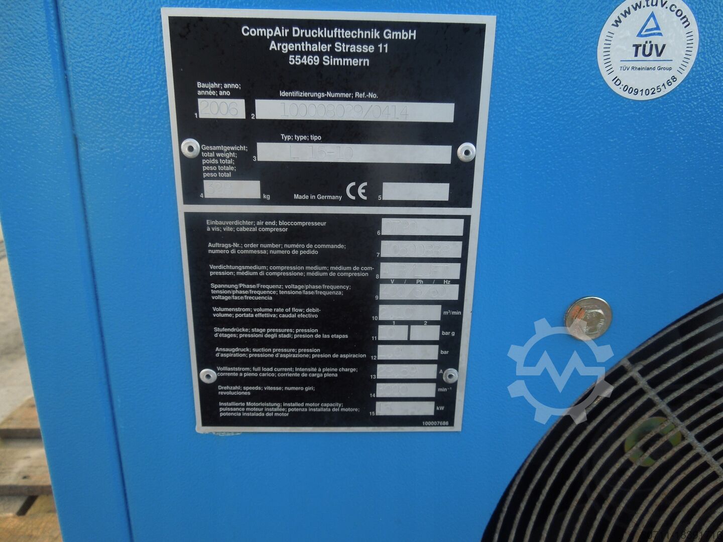 used Screw compressor CompAir L15 for sale - Werktuigen