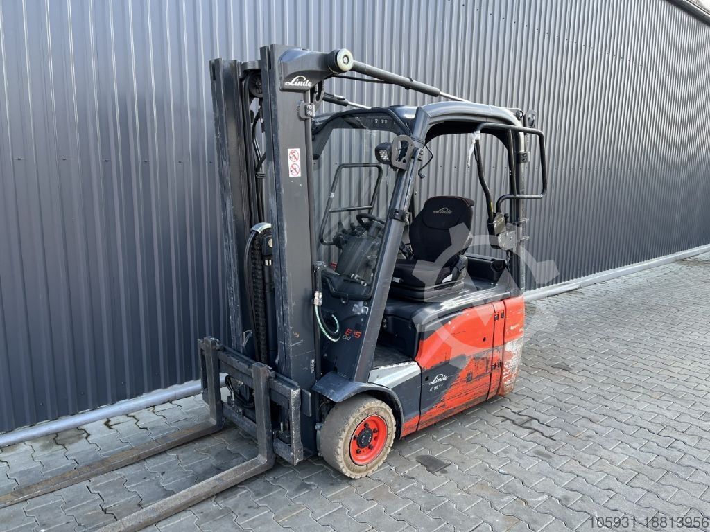 Electric 3-wheel forklift Linde E16-02 used for sale - Werktuigen
